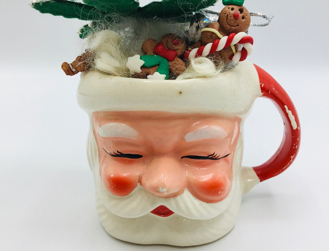 Vintage Santa Mug Display - Etsy