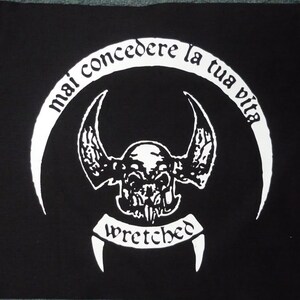 WRETCHED 3 Option Back Patch - Etsy