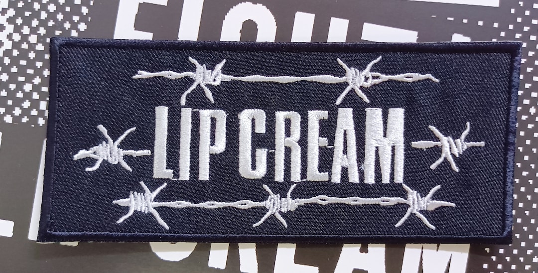 LIP CREAM Embroidered Patch Crow Gism Gauze Sds Rug Japanese Hardcore ...