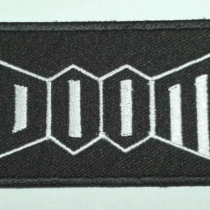 DOOM Shape Embroidered Patch 2 Option Sore Throat Discard Disarm - Etsy