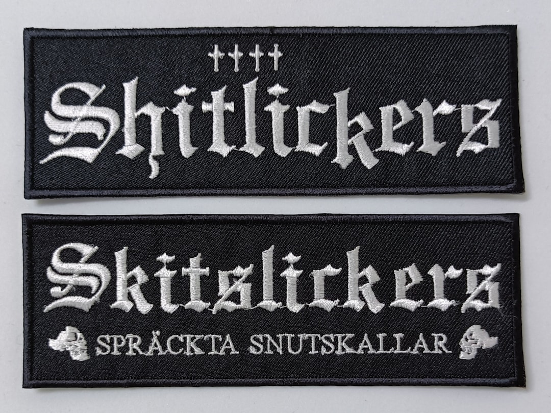 SHITLICKERS Embroidered Patch Skitlickers Anti Cimex Crude Ss Disclose ...