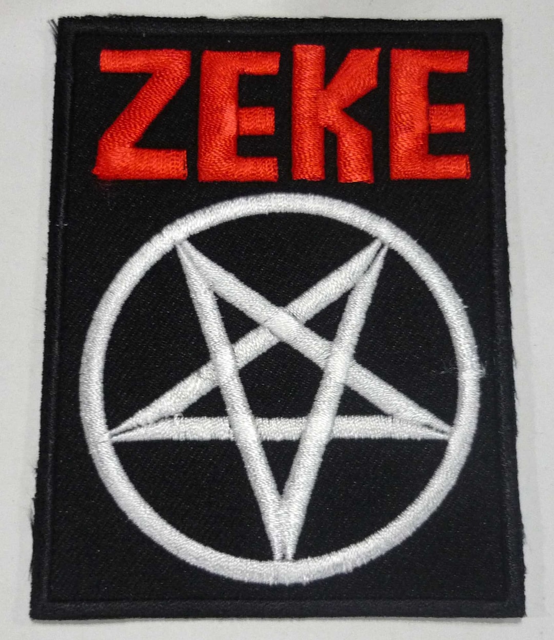 ZEKE - Embroidered Patch - Etsy