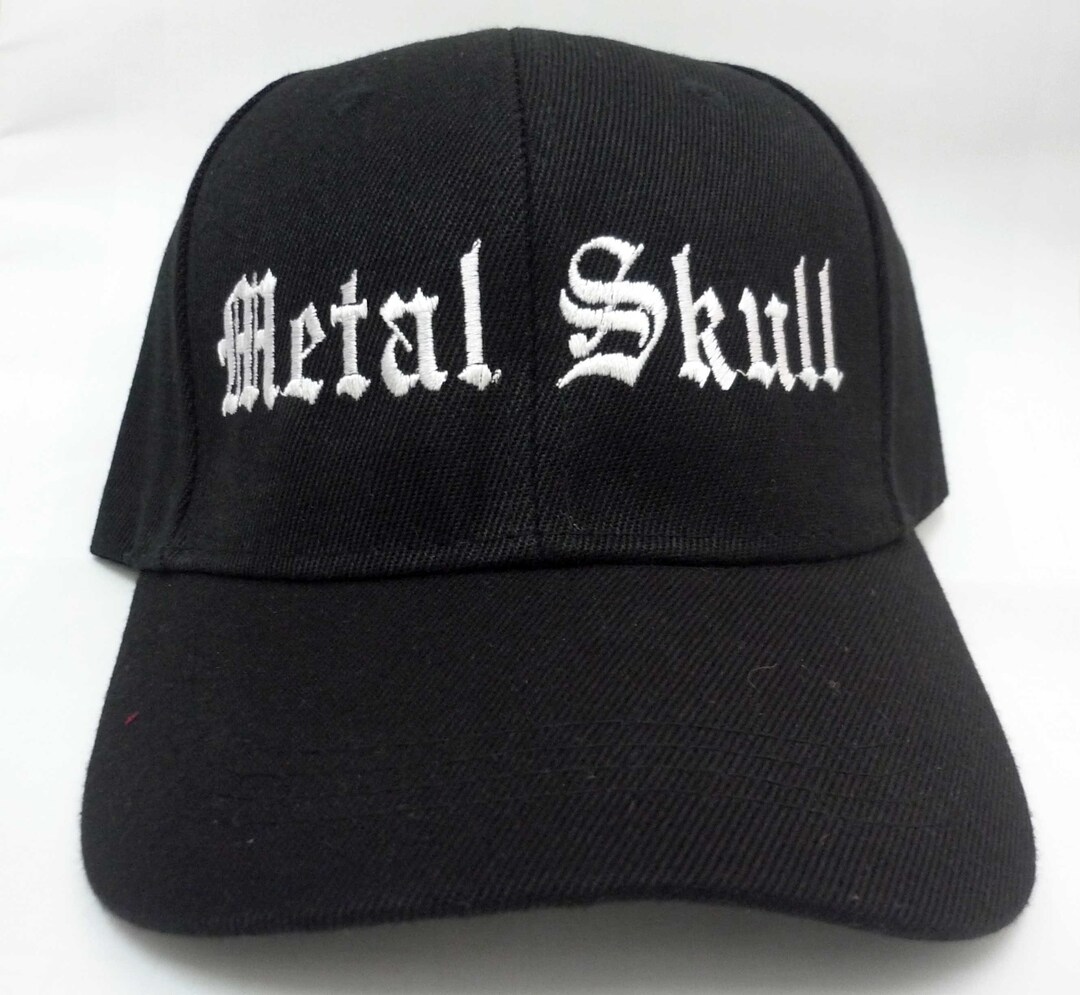 METAL SKULL Embroidered Baseball Cap H.hammer C.frost - Etsy