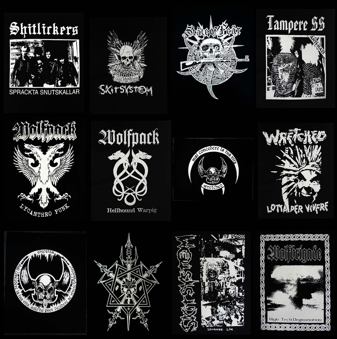 Printed Back Patch ~ Shitlickers Skitsystem State of Fear Tampere Ss ...