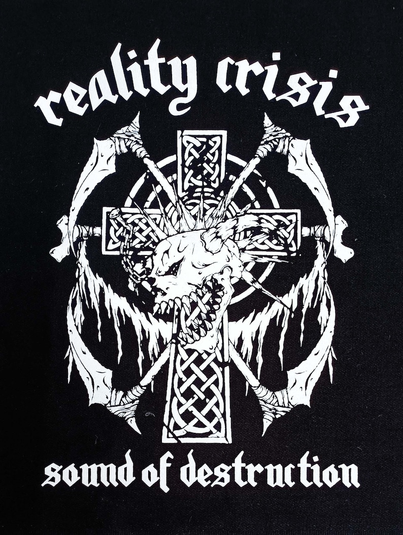 Printed Back Patch Gloom Hakuchi Iconoclast Kriegshog Reality Crisis ...