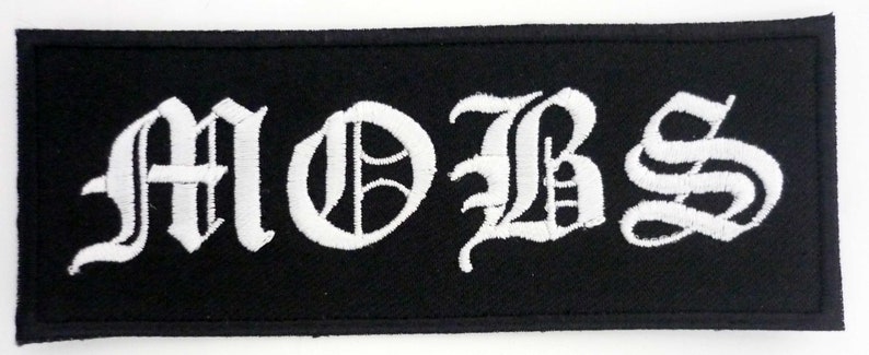MOBS Embroidered Patch - Etsy