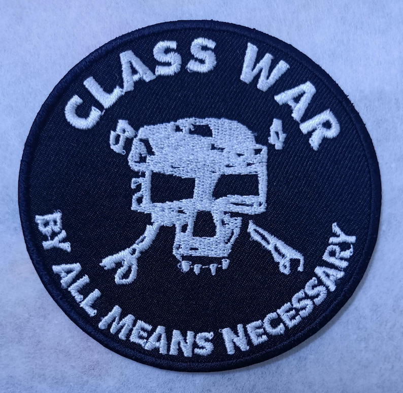 Embroidered Patch Destroy Everything Class War Squat No Borders ...