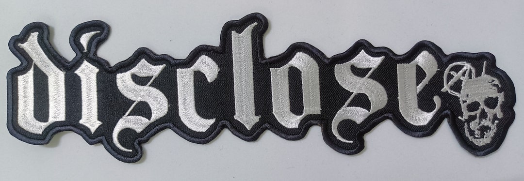 Embroidered Patch Long/back Patch Disclose Axegrinder Celtic Frost ...