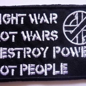 CRASS Embroidered Patch - Etsy