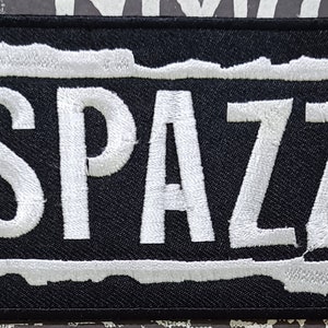 SPAZZ Embroidered Patch 2 Option - Etsy