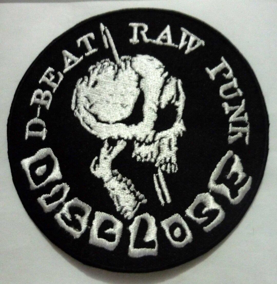 DISCLOSE - Embroidered Patch D-beat Raw Punk Disarm Lifelock Warvictims ...