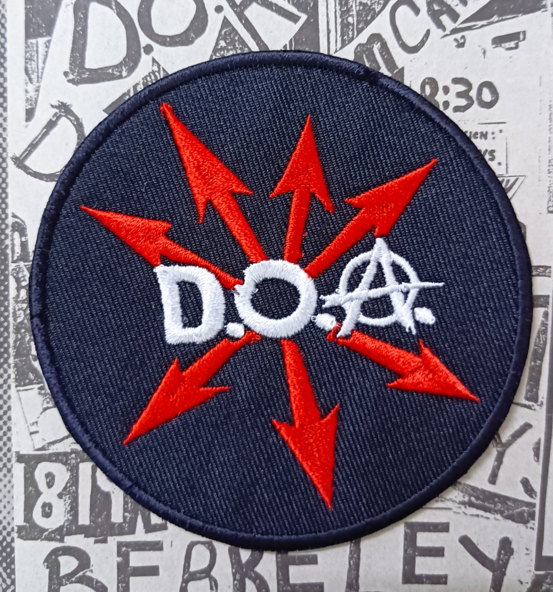 D.O.A. - Embroidered Patch - Etsy