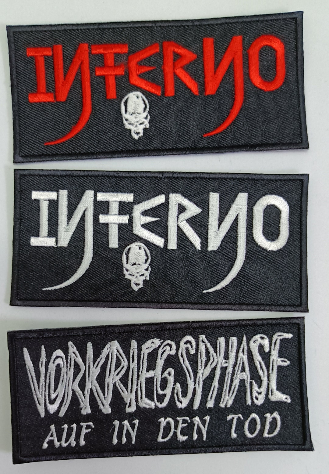 German HC Embroidered Patch Inferno - Vorkriegsphase - Etsy