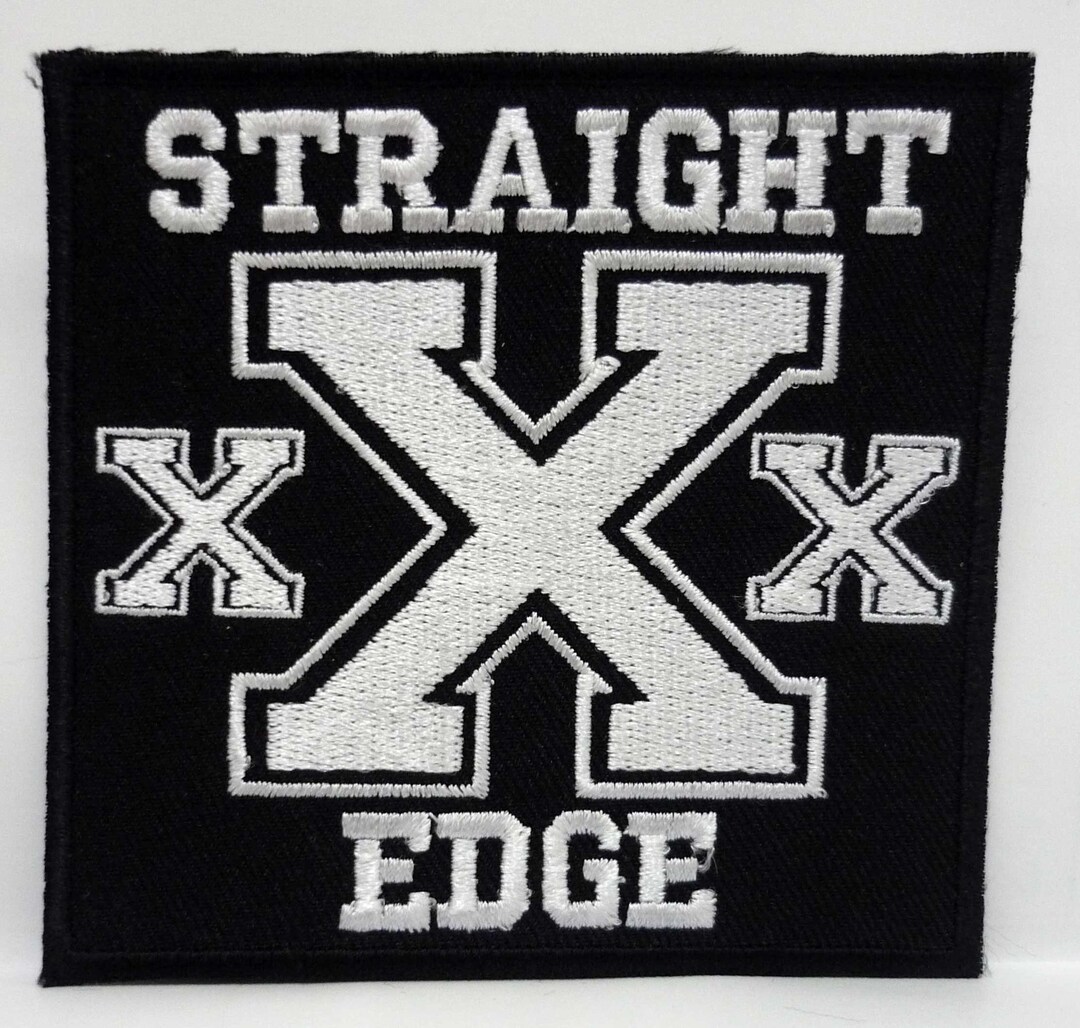 STRAIGHT EDGE Embroidered Patch Sxe - Etsy