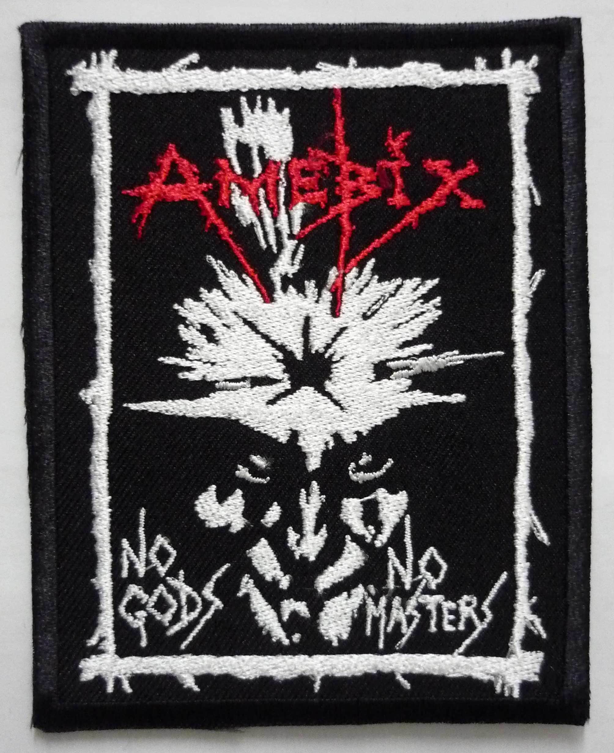 AMEBIX - No Gods No Master Embroidered Patch Axegrinder Sacrilege ...