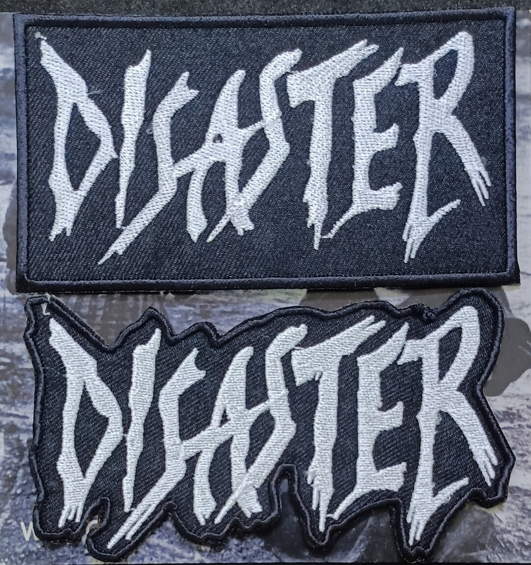 DISASTER Embroidered Patch - Etsy