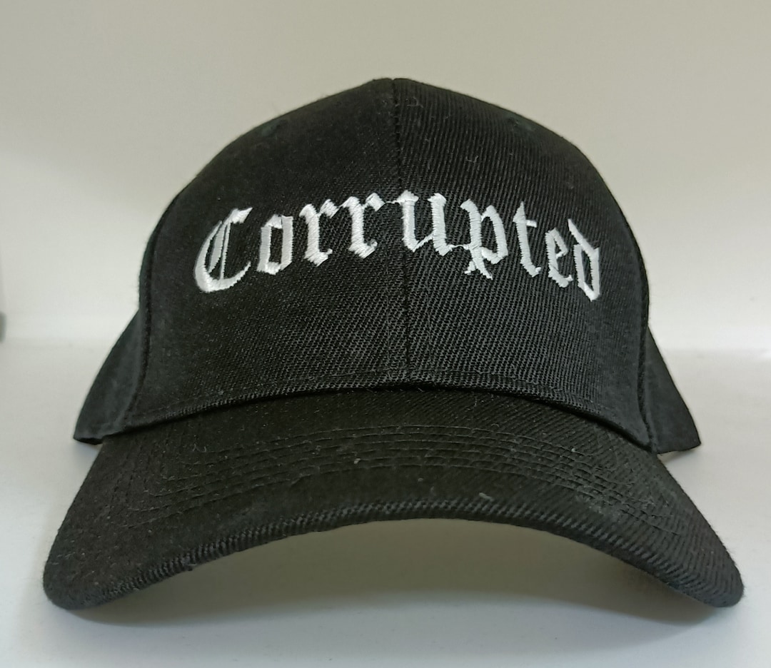CORRUPTED Embroidered Baseball Cap / Velcro - Etsy