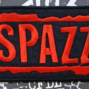 SPAZZ Embroidered Patch 2 Option - Etsy