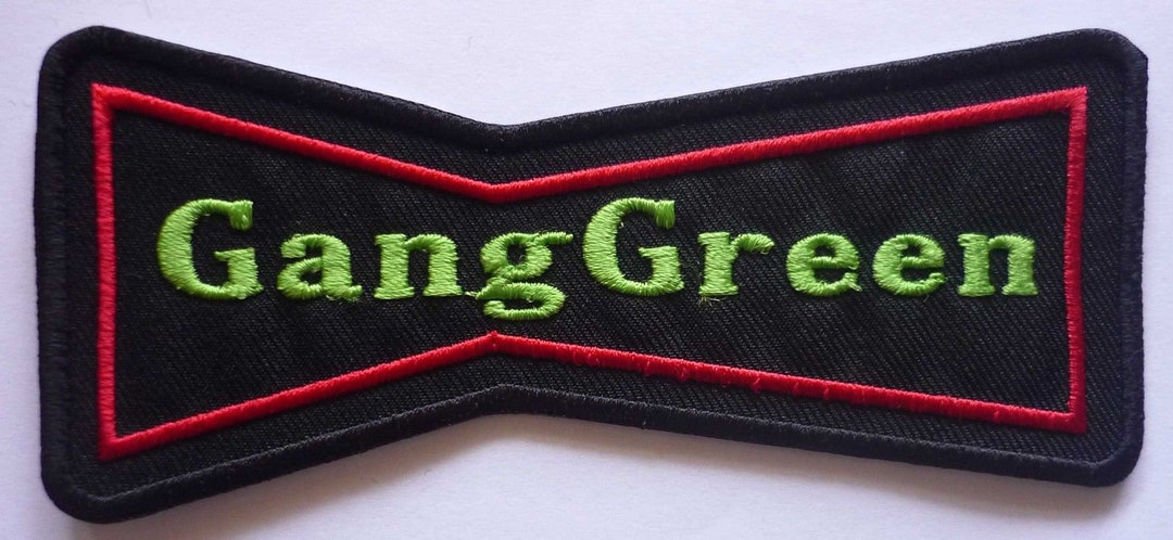 GANG GREEN Embroidered Patch - Two Option - Etsy