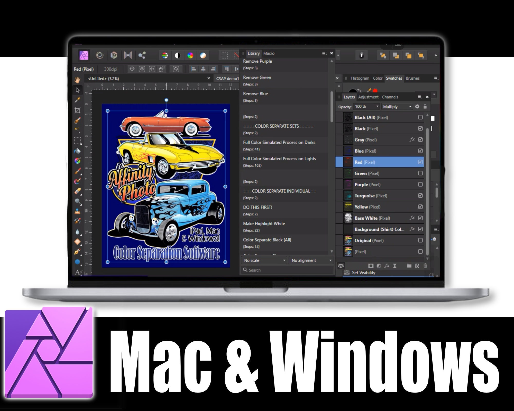 Color Separation Software for Affinity Photo Ipad, Mac and Windows ...