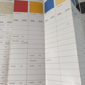 Transport Memorabilia, 1973 Renault Car Exterior Colour Chart, Motor ...