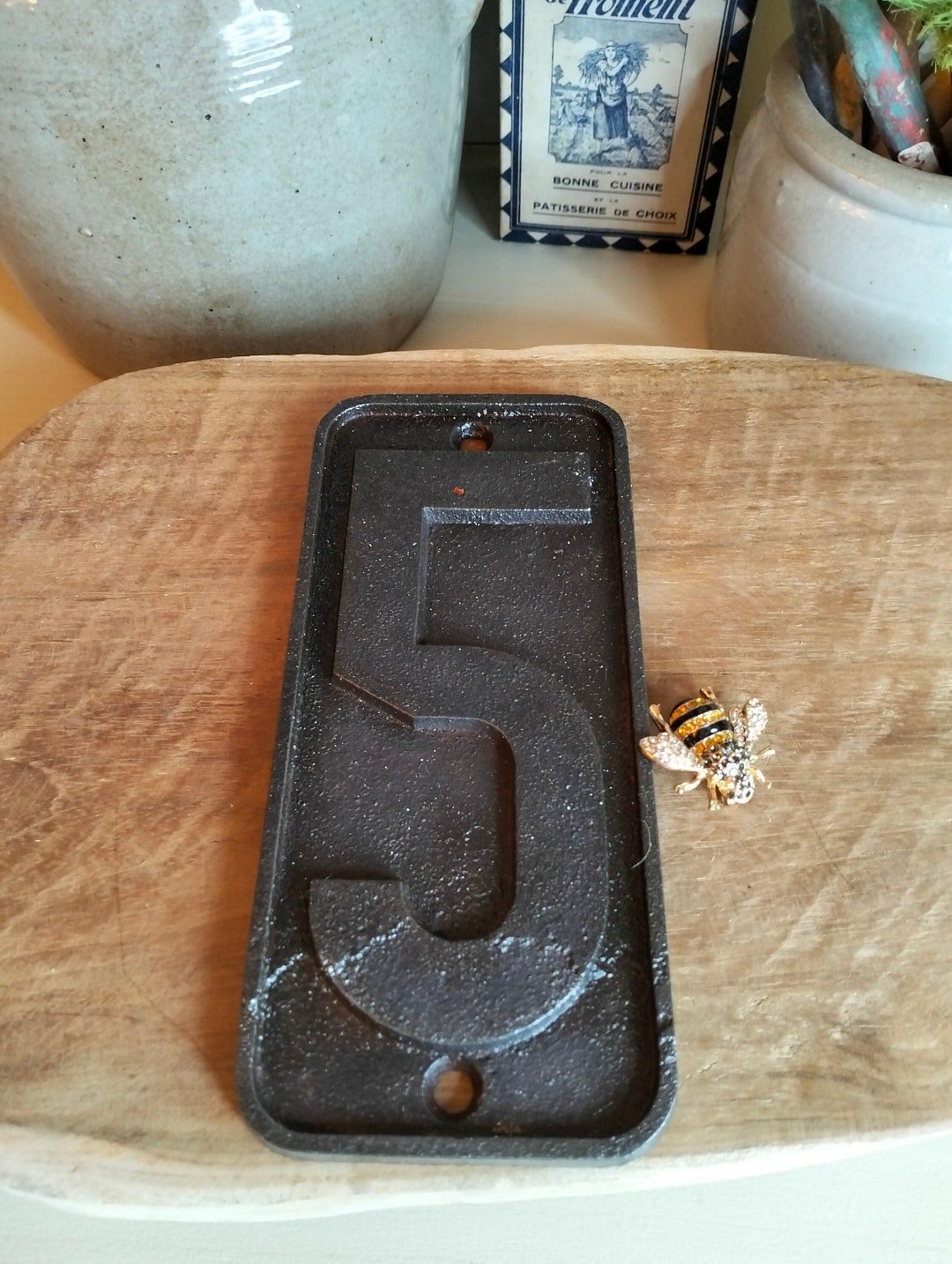 Antique French House Number, Vintage Cast Iron House Number, French ...