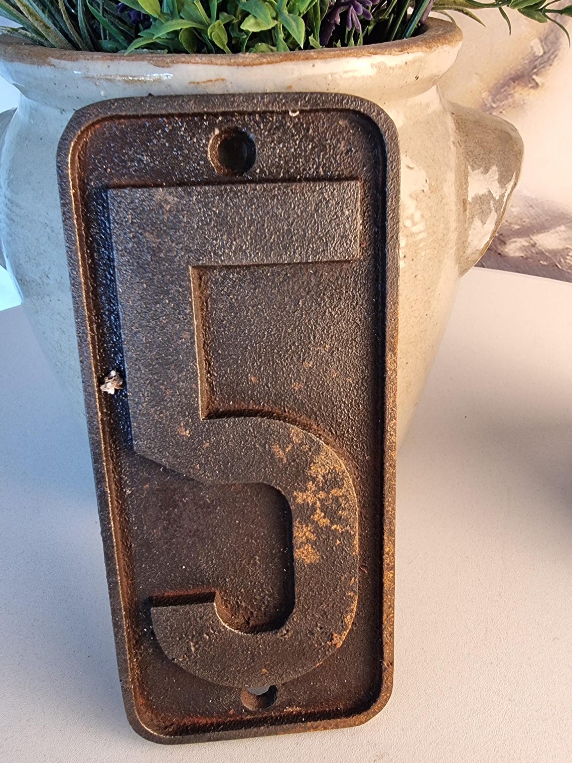 Antique Cast Iron French House Number Plaque - Etsy