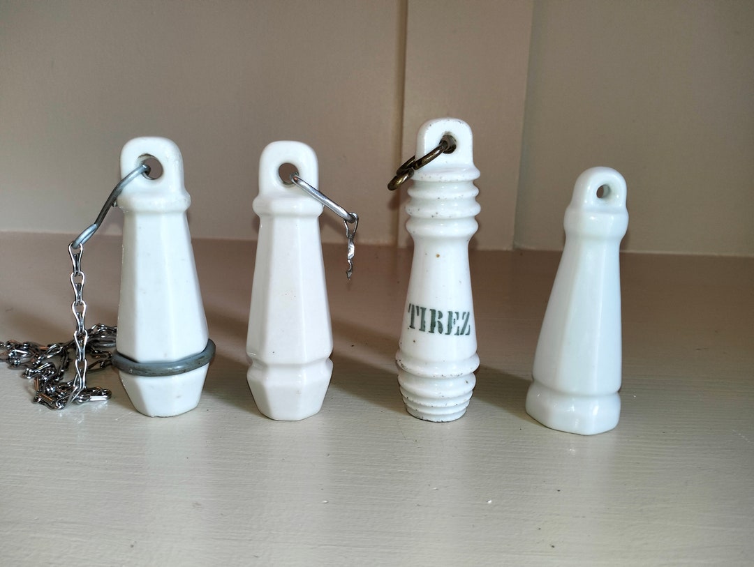Antique Porcelain Toilet Pull, Retro Toilet Pull Handle, Architectural ...