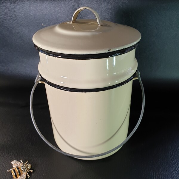 Enamel Pot With Lid - Etsy