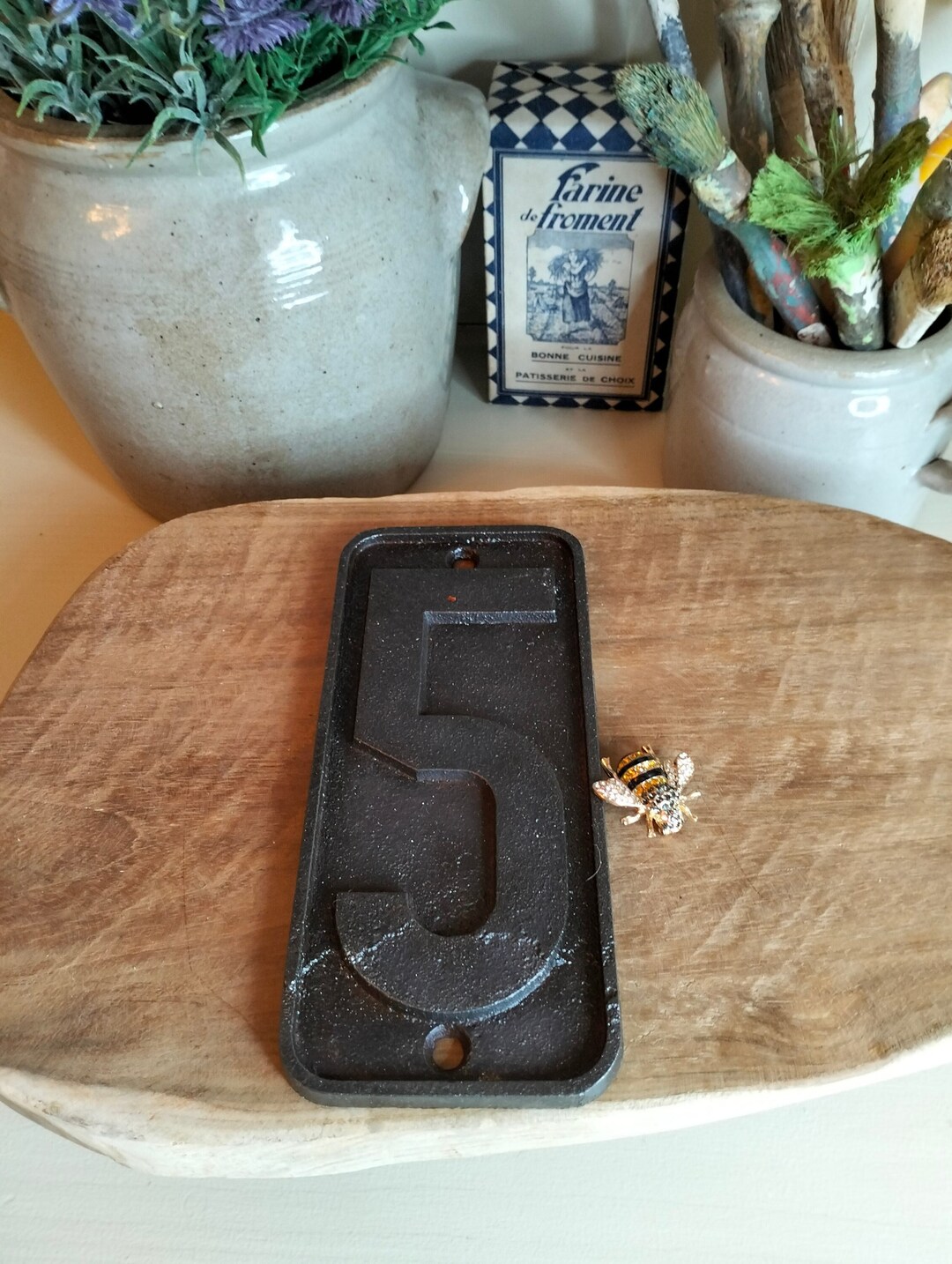 Antique French House Number Vintage Cast Iron House Number - Etsy