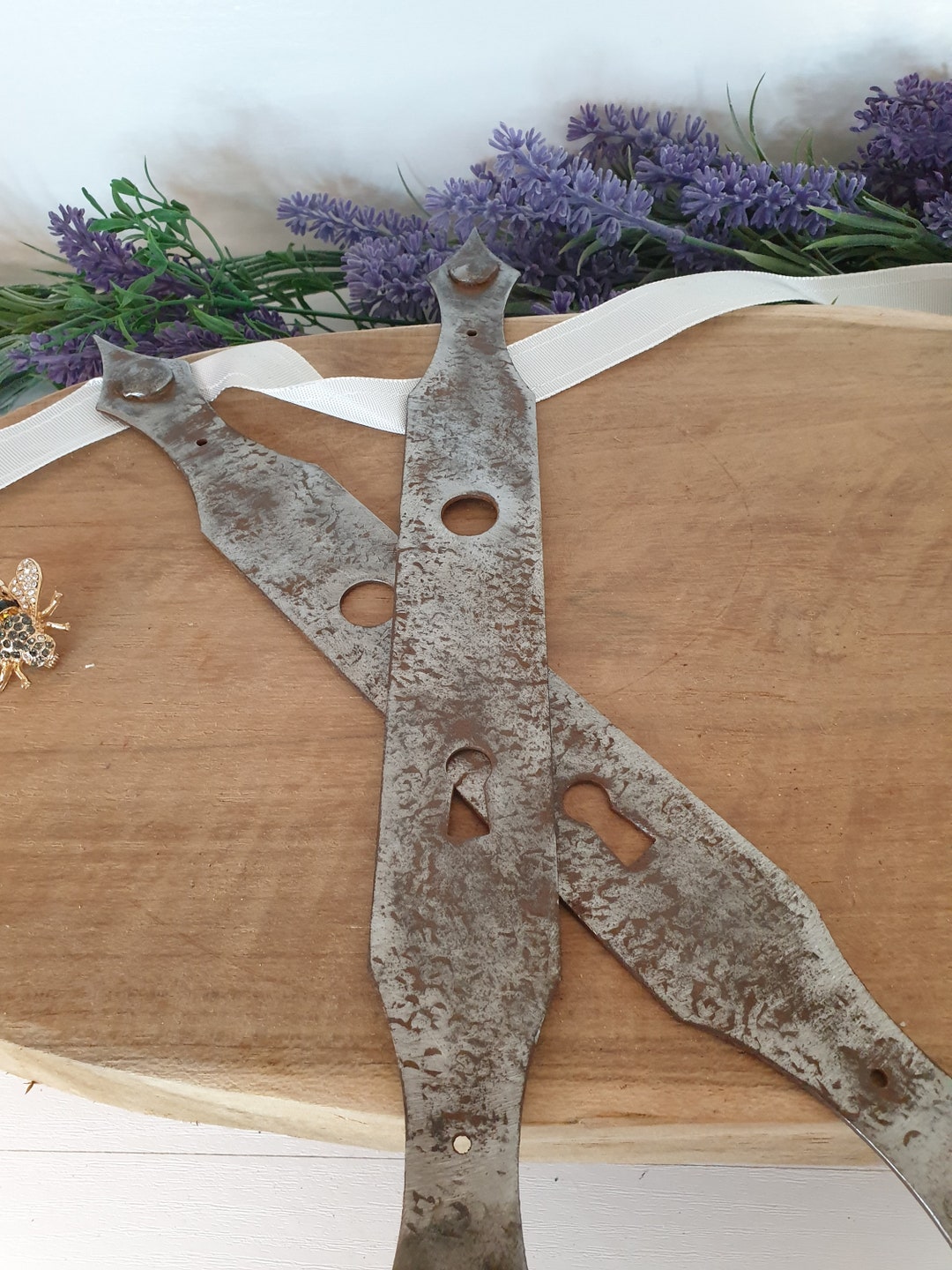 Antique Keyhole Plate Set, French Salvaged Door Hardware, Vintage ...