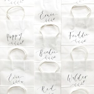 Handwritten Personalised Customised Party Bags Black Calligraphy - Etsy