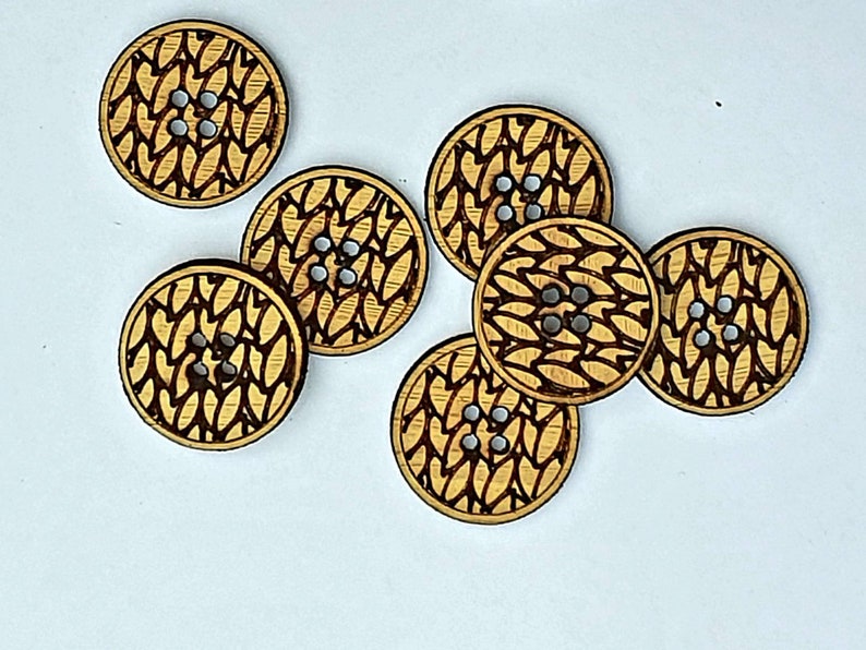 Knitting Pattern Bamboo Buttons - Etsy Australia