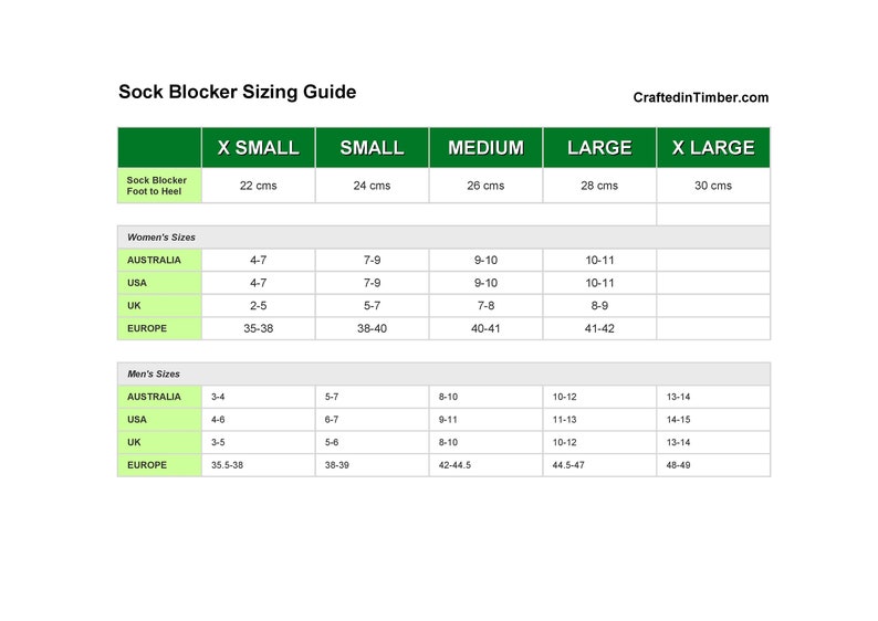 Sock Blockers to Finish Knitted or Crocheted Socks Made From - Etsy ...