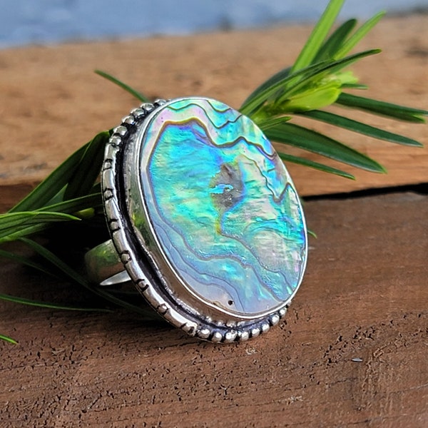 Abalone Ring - Etsy