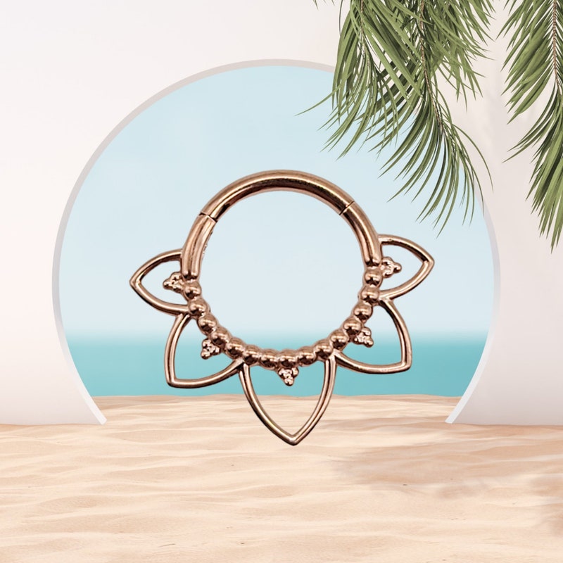 Rose Gold Septum Jewelry - Etsy