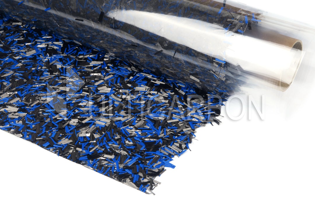 Forgetex® Blue Glass Forged Carbon Fiber Fabric 35/89cm Wide X 1 Yard/0 ...