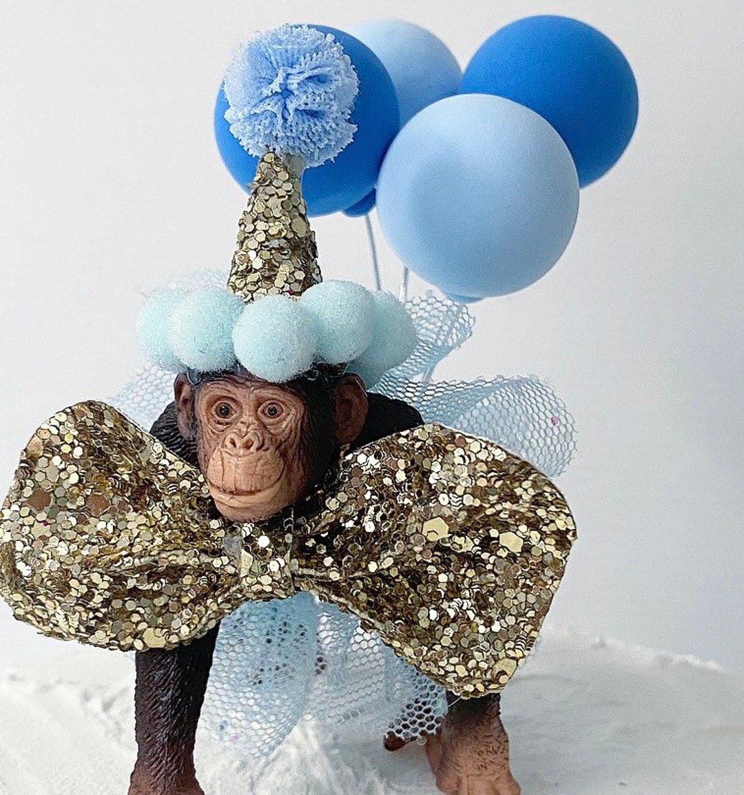 Chimpanzee Cake Topper / Cake Topper / Animal Topper / Circus Party ...