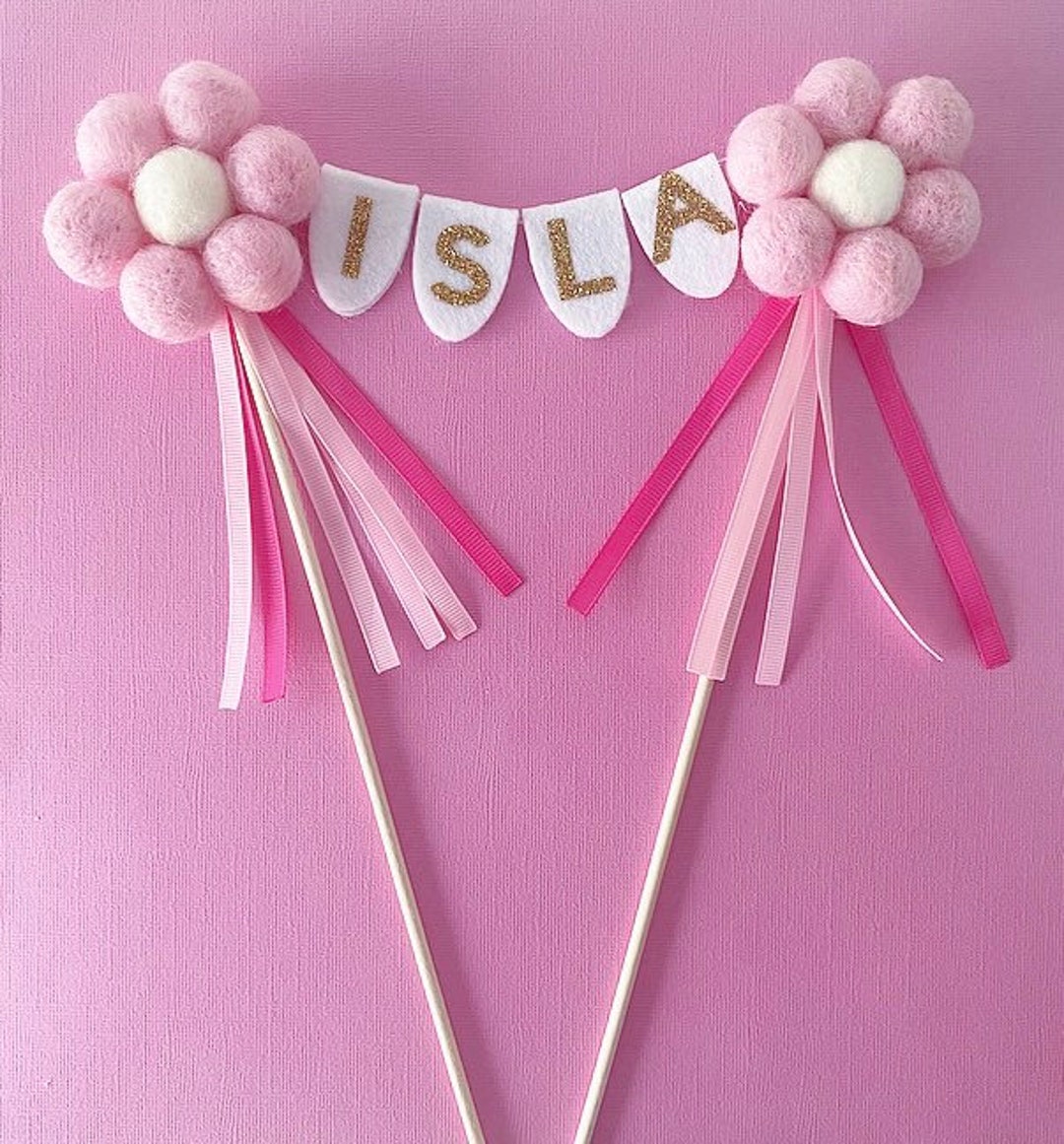 Floral Birthday Banner / Banner / Cake Topper / Party Decorations ...