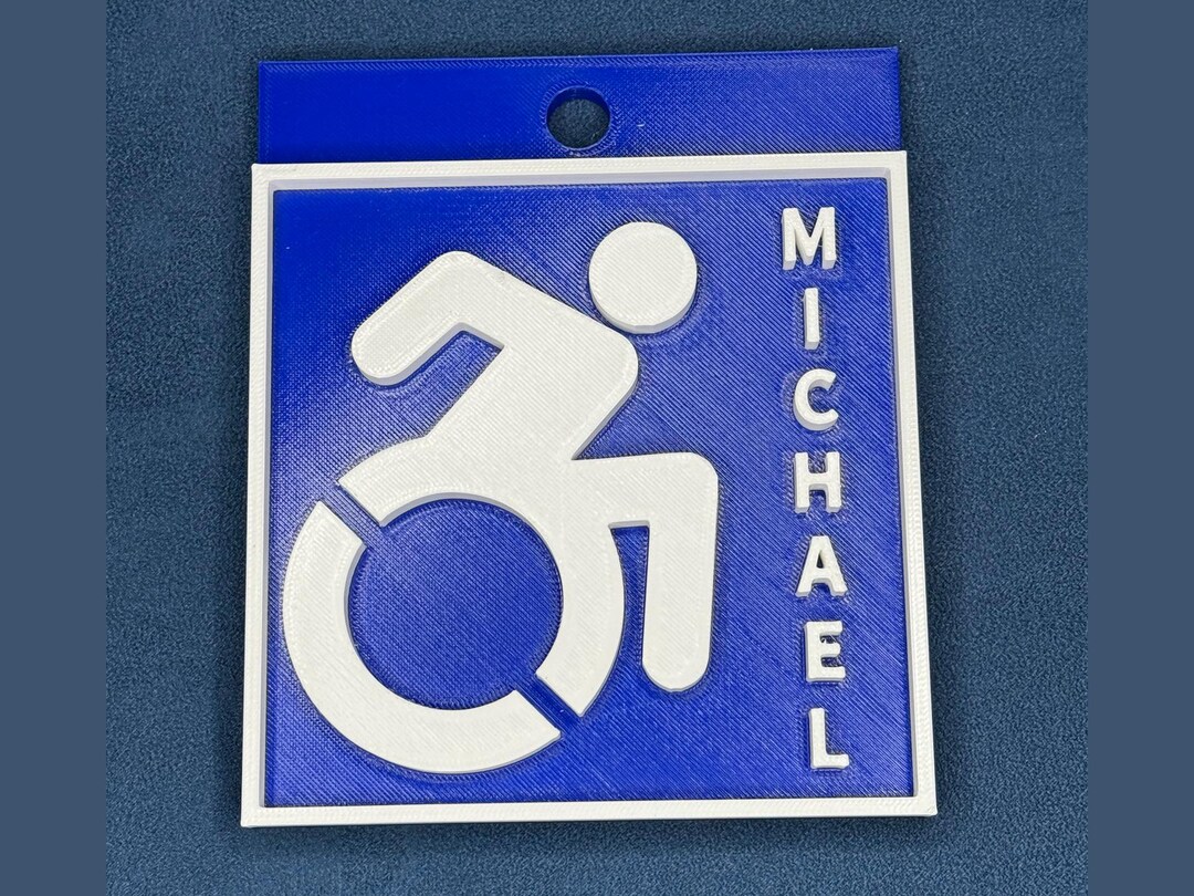 Custom Mobility Aid Sign: Personalized Accessibility Icon for ...
