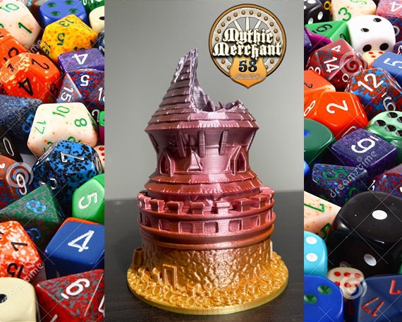 Mythic Mugs Dragon Blooded Dice Box with Lid Dungeons And Dragons Dice ...