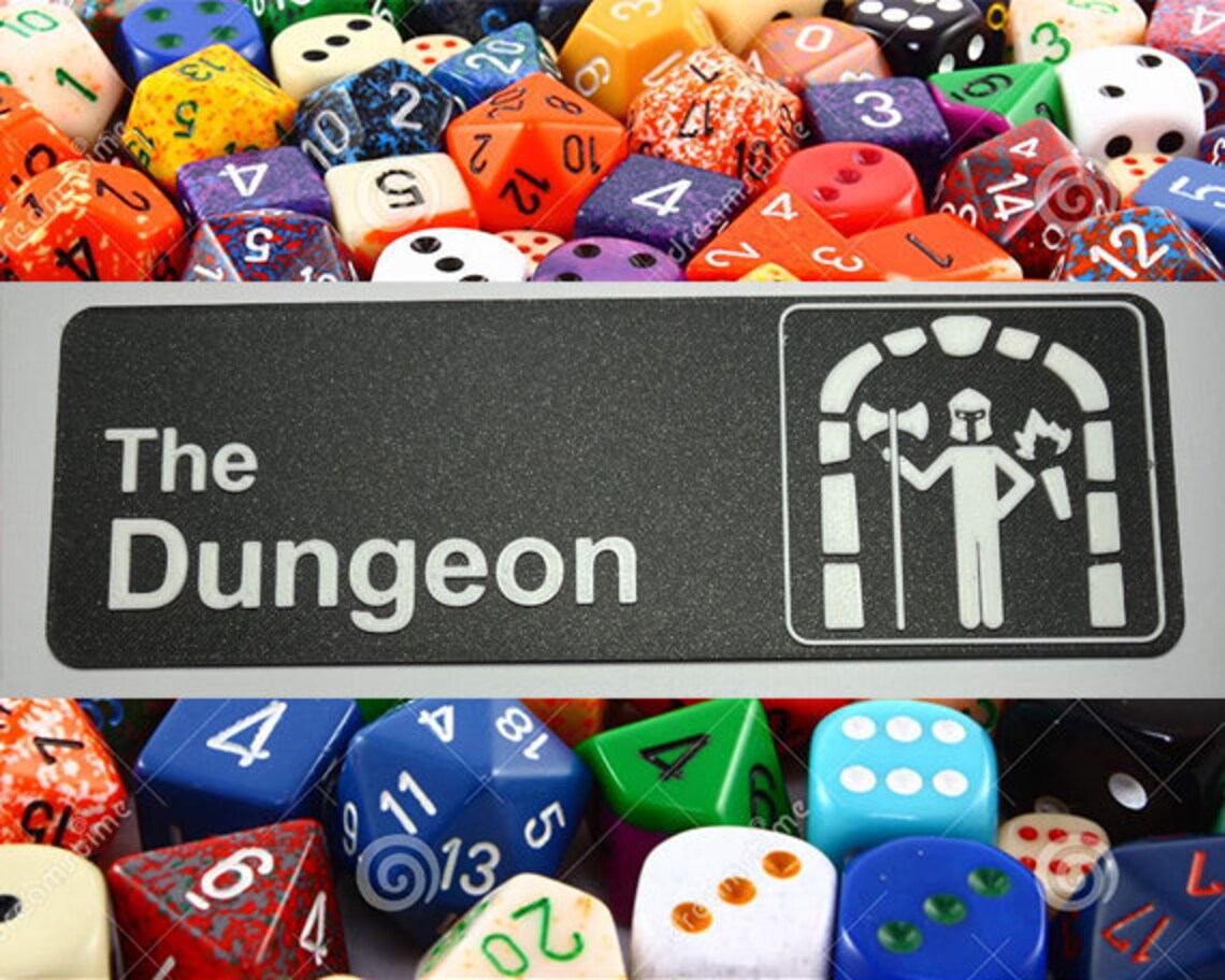 The Dungeon Sign Customizable Inspired by the Office for Home | Etsy
