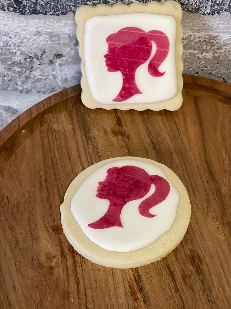 Barbie Cookies Barbie Edible Image Cookies Barbie Personalized Cookies ...
