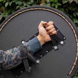 Round HMB Battle Shield, Medieval Shield, Viking Shield, Larp Viking ...