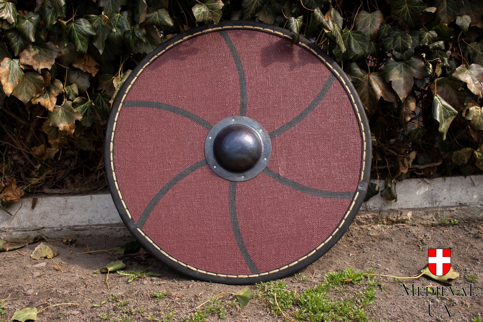 Round Vikings Shield or Medieval Shield With Shield Boss - Etsy