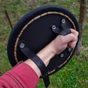 Small Buckler Shield, Medieval Wooden Shield, Viking Round Shield, HMB ...