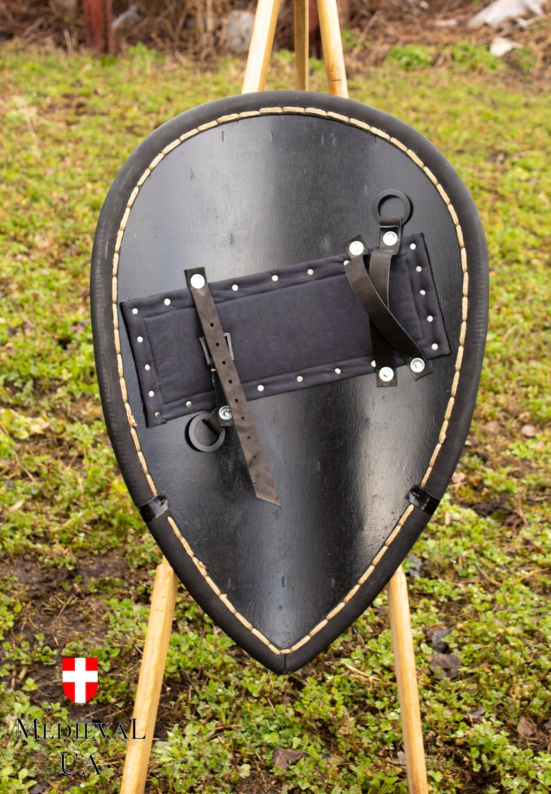 Vikings Kite Shield blue Dragon Scales Medieval - Etsy