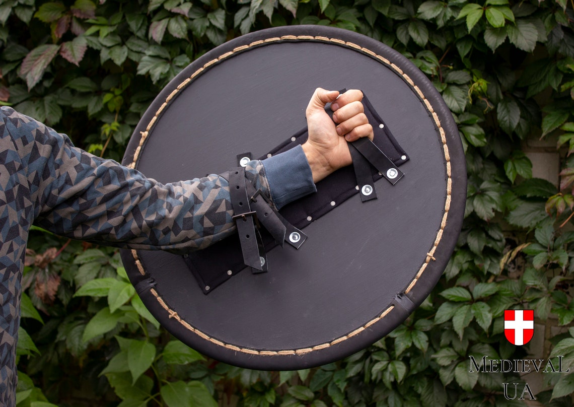 Round HMB Battle Shield Medieval Shield Viking Shield Larp | Etsy