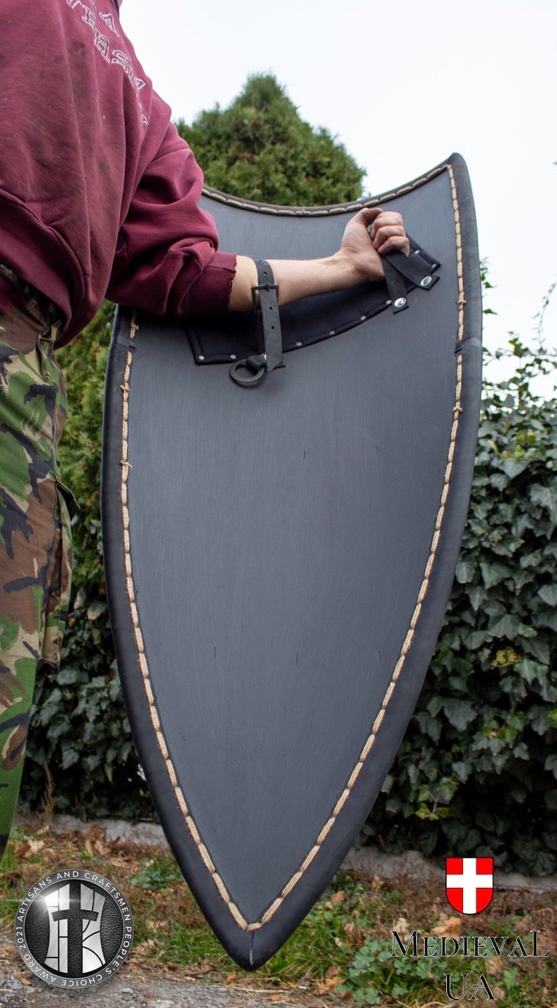 Big Medieval Heater Shield for Buhurt Vikings Shield for Larp - Etsy