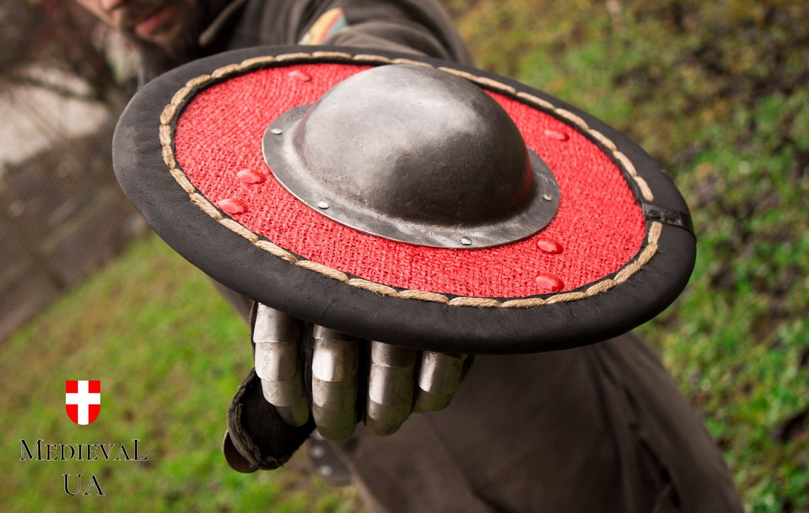 Wooden Buckler Medieval Shield Little Buhurt Shield for - Etsy